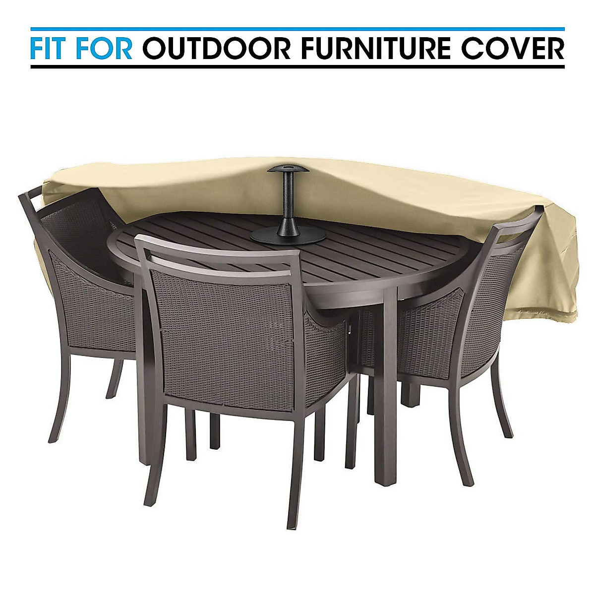 Unicook Outdoor Grill Griddle Cover Support Pole 8 Inch, Patio Table Cover Support Pole, Durable Rustproof Dome Prop Rack, Prevent Rain or Snow from Collecting on Grill and Patio Furniture Cover