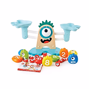 Hape Math Monster Scale Toy, STEAM Toy, L: 15, W: 7.1, H: 5.6 inch