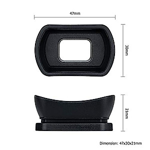 Kiwifotos Long Soft Viewfinder Eyecup Eyepiece for Nikon D750 D780 D610 D600 D7500 D7200 D7100 D7000 D5200 D5100 D5000 D3500 D3400 D3300 D3200 D3100 D3000 D300s and More
