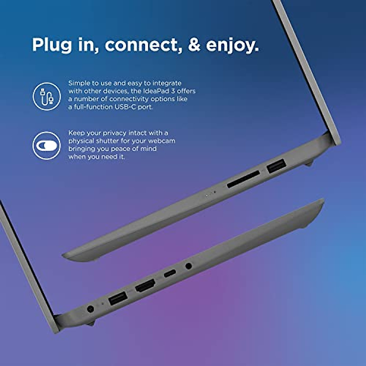 Lenovo IdeaPad 3 Laptop, 14" FHD Display, Intel Core i7-1165G7, Intel Iris Xe Graphics, Fingerprint Reader, Long Battery Life, Wi-Fi 6, Dolby Audio, Windows 11 (20GB RAM | 1TB PCIe SSD)
