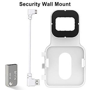 256GB Blink USB Flash Drive for Local Video Storage with The Blink Sync Module 2 Outlet Wall Mount Bracket Holder for Blink Outdoor with Short Cable (Blink Add-On Sync Module 2 is NOT Included)