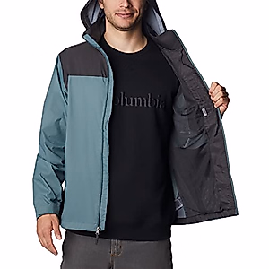 Columbia Men's Glennaker Lake Rain Jacket, Metal/Shark, Medium