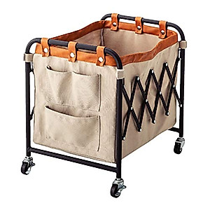 Storage Newspaper Baskets Magazine Rack Folding Mobile Basket Floor Living Room Newspaper Rack Rack Bookshelf (Color : White, Size : 453545cm)