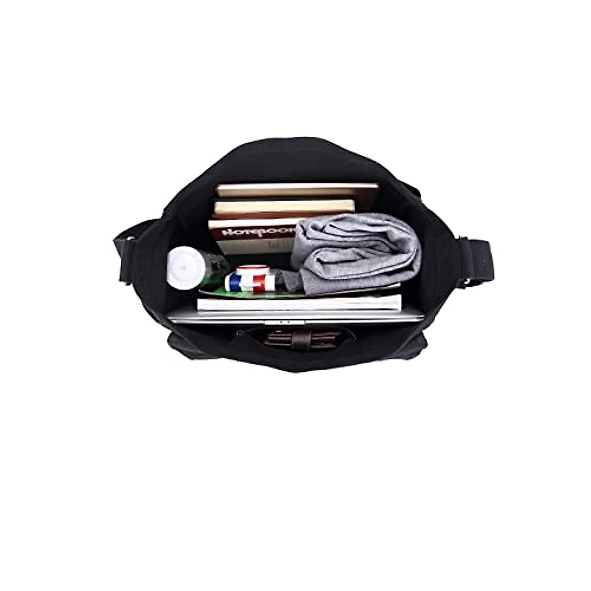 Sechunk Canvas Large Messenger Bag Shoulder bag Cross body bag Crossbody Bag