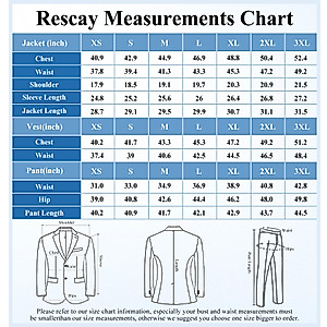 Men Suits 3 Pieces Set Slim Fit Prom Suit Tuxedo Business Formal Suit Wedding Suit Jacket Vest and Pant Suits Black XL