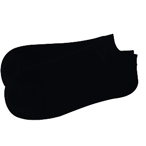 EnerWear-Coolmax 24 Pack Men's Cotton Low Cut Ankle Socks (10-13/24Pair, Black)