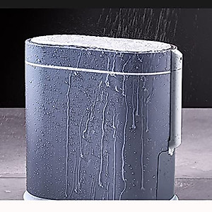 N/A 8L Smart Trash Can Household Induction Waterproof Toilet Cover Toilet Brush Integrated Paper Baske Trash Bin ( Color : OneColor , Size : 30*32*15cm )