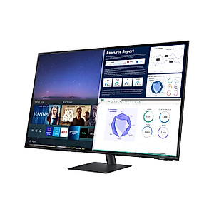 Samsung M70 Smart 43 Inch 4K Computer Monitor, Smart TV Apps, Microsoft 365, 4K Monitor (LS43AM702UNXZA)