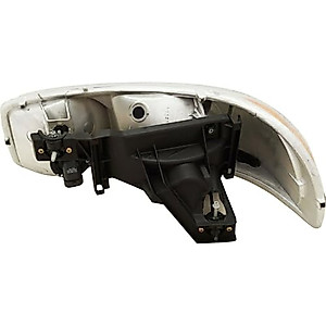 YOYOCOLL Headlight Bulb Right Passenger Side Clear Lens W/Bulb Headlamp for Yukon 2000-2006,for Yukon XL 1500/2500 2000-2006,for Sierra 1500 1999-2006,for Yukon XL 1500/2500 2000-2006