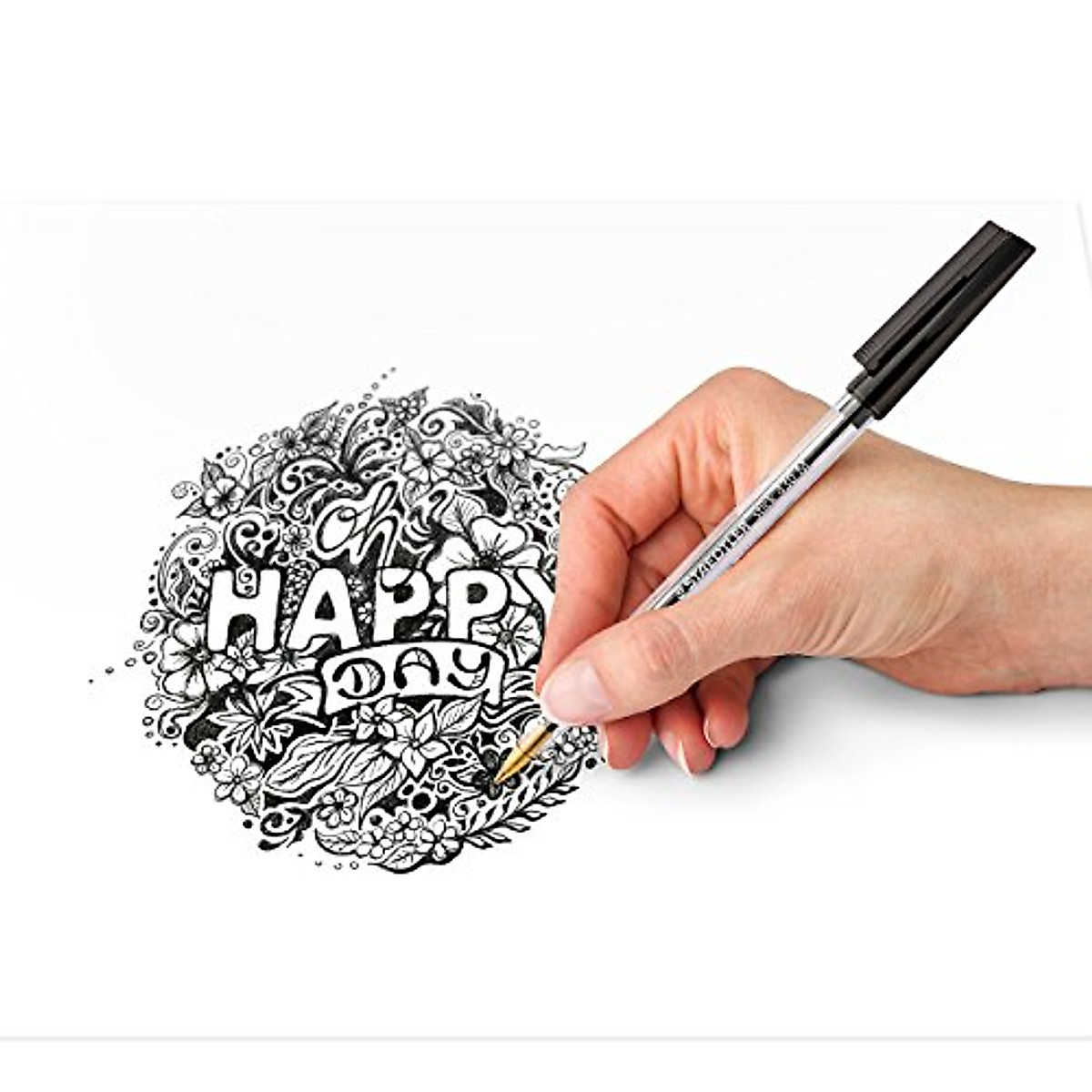 STAEDTLER Stick 430 M-9 Ballpoint Pen Medium - Black (Box of 10)