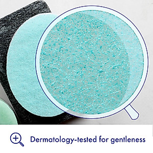 Buf-Puf Body Sponge, Bath Sponge, Dermatologist Developed, Cleanses Skin of Dirt, and Excess Oil, Reusable, Exfoliating, 5 Count