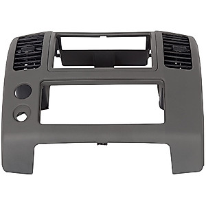 HECASA Center Dash Console Instrument Panel Cluster Lid Bezel Compatible with 2005-2020 Nissan Frontier Replacement for 68259-ZP16D 68259ZP16D