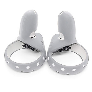 Professional Grip Cover for Oculus Quest 2 Touch Controller Grip Accessories, Anti-Collision Silicone Handle Protective Sleeve - 1 Pair (Grey)