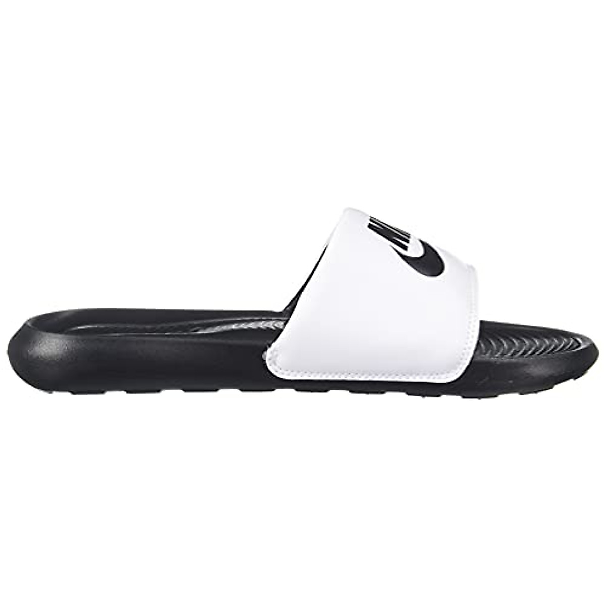 Nike Men's Victori One Slide Mix White/Black-Black (DD0234 100) - 9