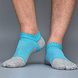 Men's Fashion Breathable Five-Toe Sock Sports Socks Low Home Socks Socks Women Compression Breathable (R, One Size)