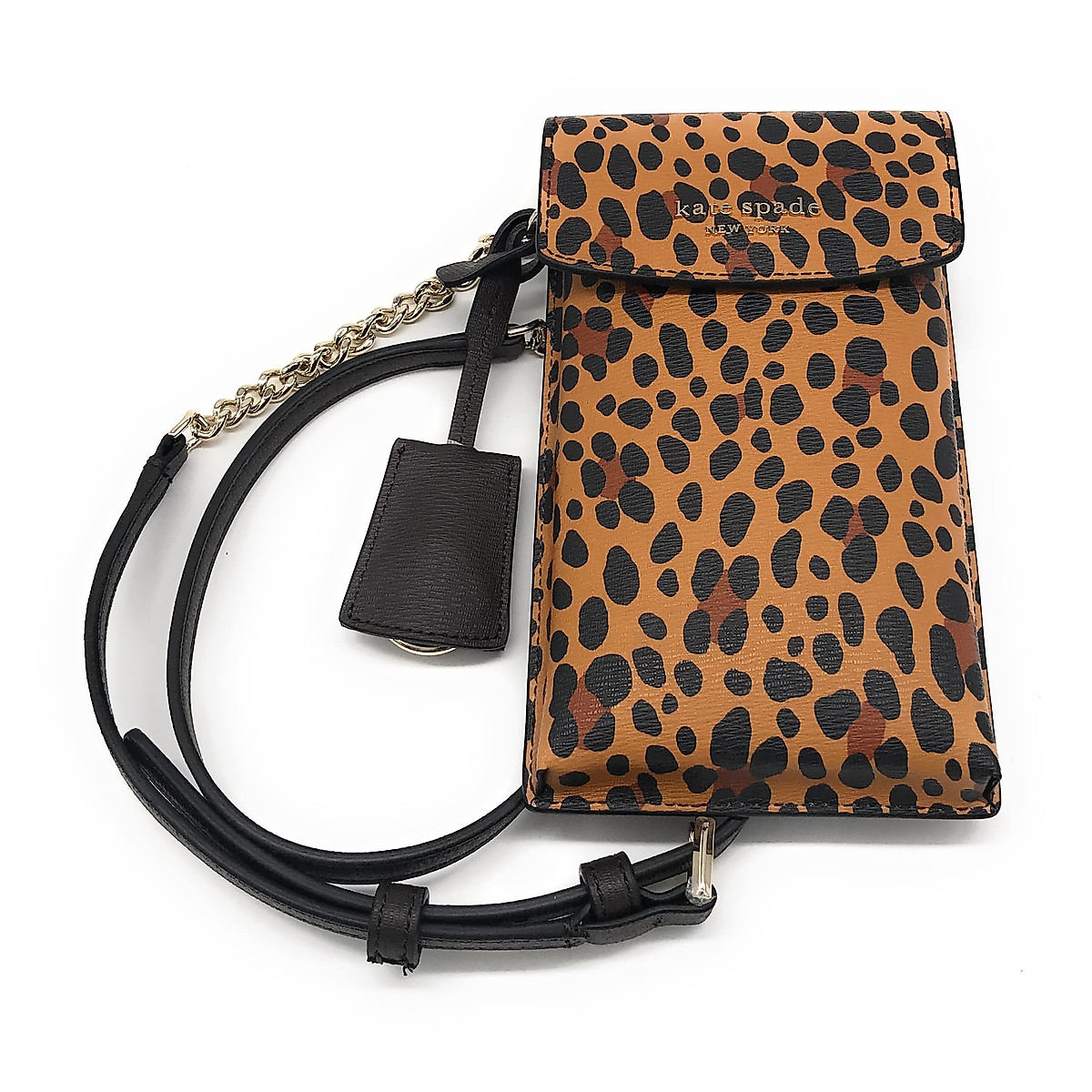 Kate Spade New York Spencer Leopard North South Phone Crossbody