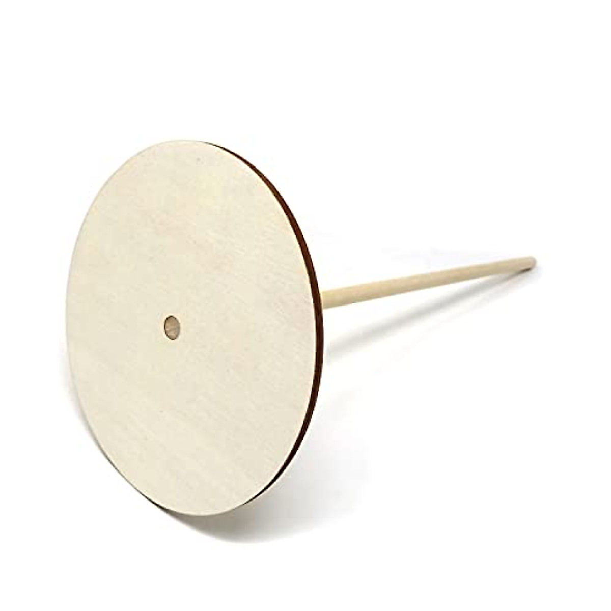 Honbay 4PCS Round Wood Donut Stands Doughnut Dessert Stands Bagels Display Holder, for Wedding, Birthday, Kids, Baby Shower