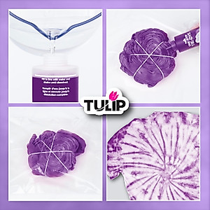 Tulip One-Step Tie-Dye Kit Tulip Fabric Dye Open Stock 21545 Fdy Opstk Purple 3/36, As Detailed