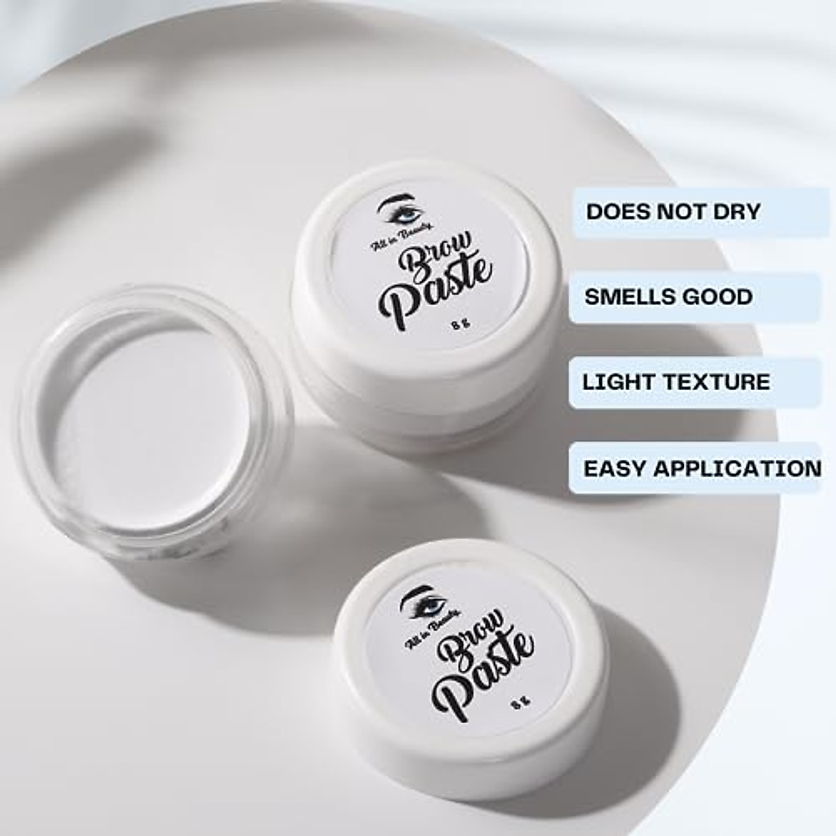 All in Beauty White Mapping Brow Paste 8g for Eyebrows design, draw or sketch the shape and help to perfect Henna Application.