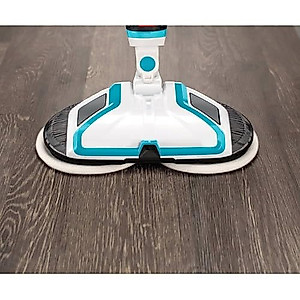 WHorob Hard Floor Powered Mop and Clean and Polish，Effortlessly Clean Hard-Surface Floors Versatile Mopping Machine，White/Black,10.00 x 11.00 x 28.00 Inches