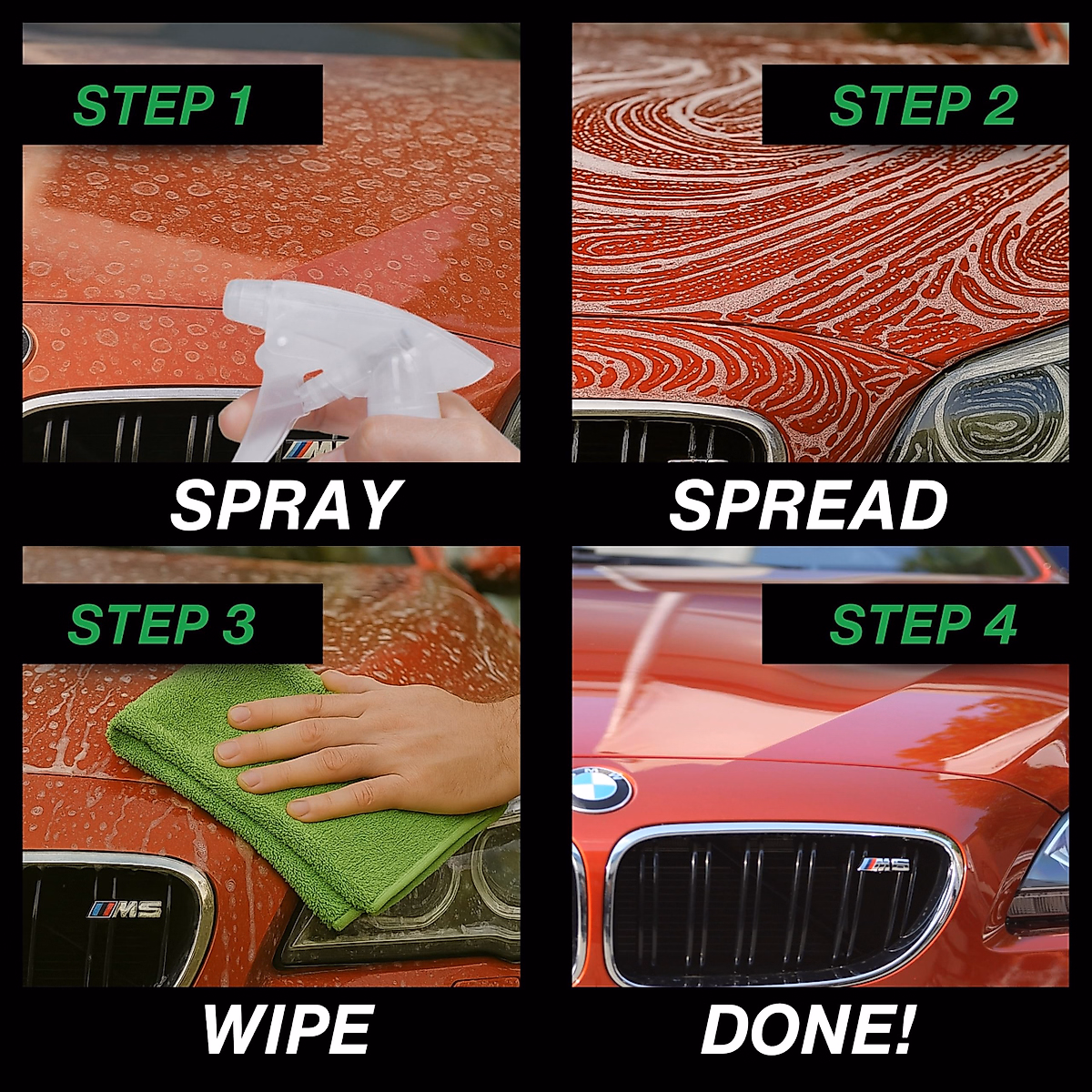 3D Eraser Gel Hard Water Spot Remover - 16 oz. - Hard Water Stain Remover for Cars, Glass, and Paint - All Natural Shower Door Cleaner - Cleans Mirrors, Windows, Chrome Surfaces, and More