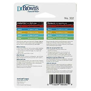 Dr. Browns Natural Flow Level 3 Standard Nipple - 6 Nipples