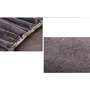 GXFWJD 100% Polyester Super Warm Twin Fitted Sheet with Elastic All Around ，Extra Deep Pocket，King Fitted Sheets for Mattress from 2 Up to 11 (Color : D, Size : 180cmx220cm)