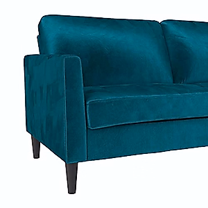 Mr. Kate Winston Sofa with Pocket Coils, Green Velvet