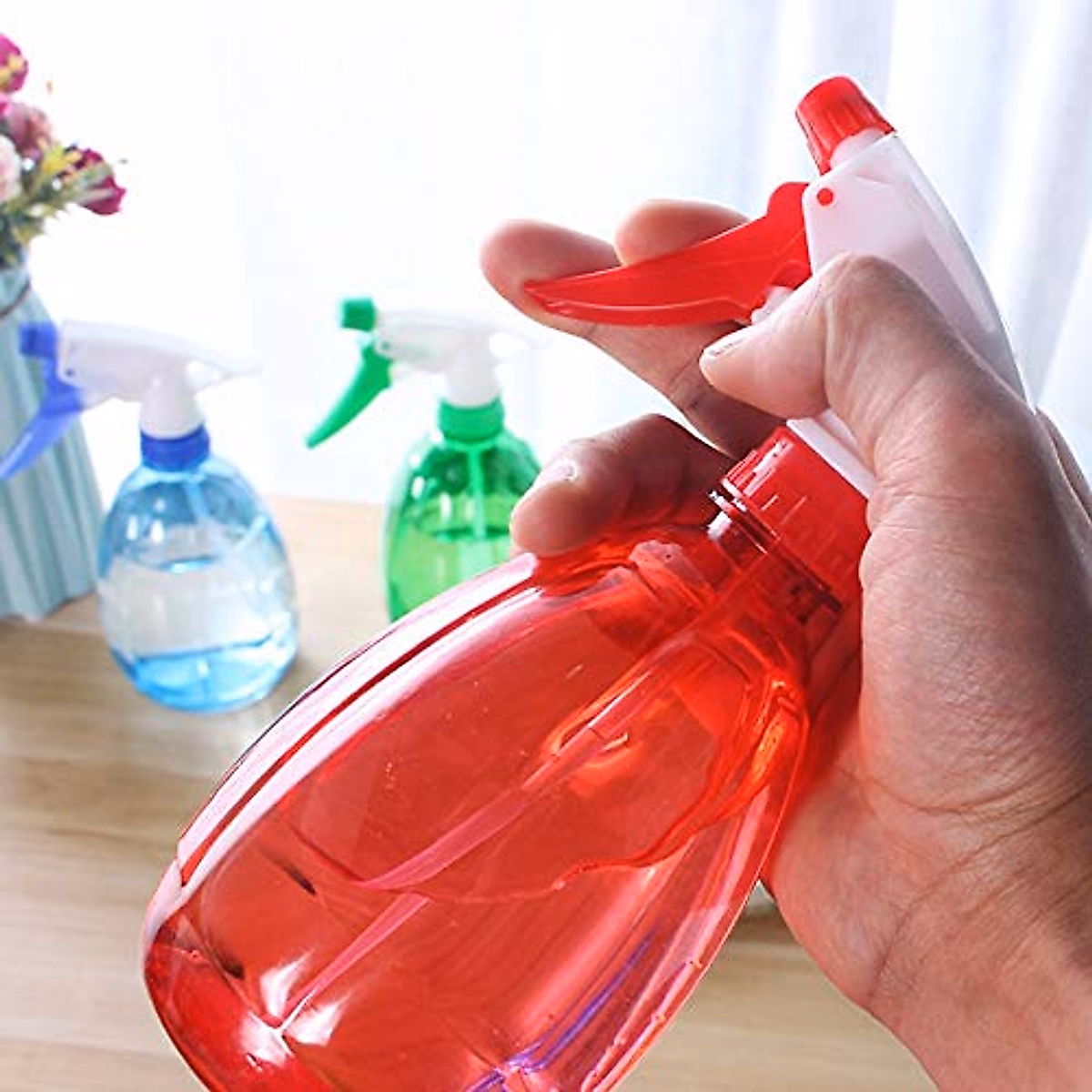 HALOU Empty Spray Bottle Plastic Watering For Flowers Garden Water Spray For Salon Plants Transparent Water Spray Bottle Sprayer