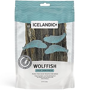 Icelandic+ Wolffish Skin Stick Chews Dog Treat 3.0-oz Bag
