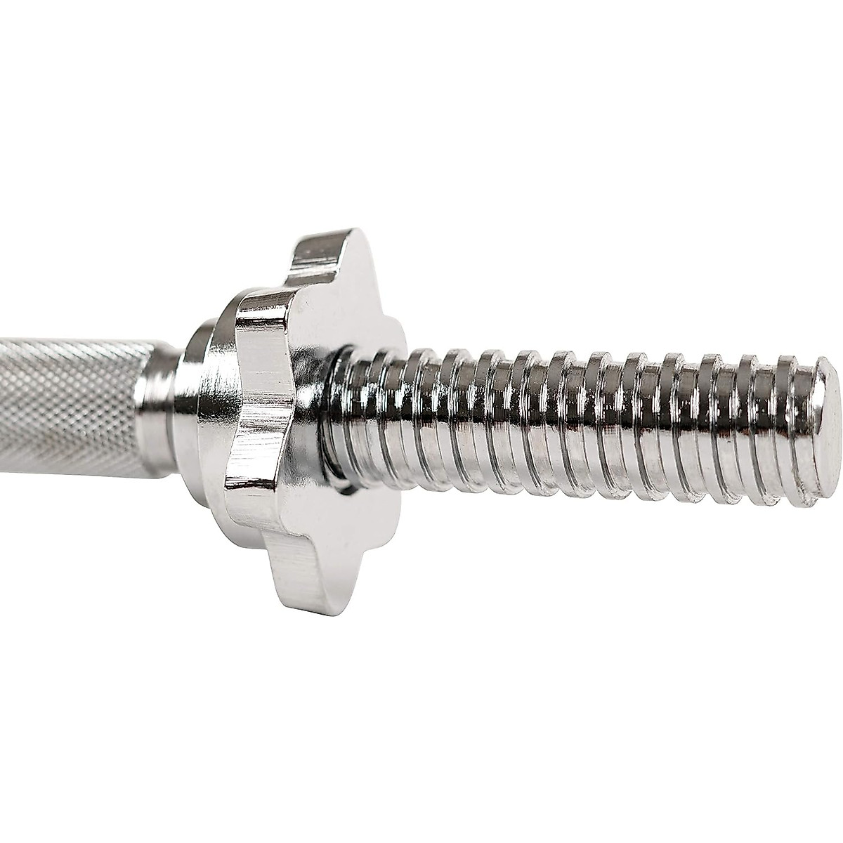 Sunny Health & Fitness 14" Threaded Chrome Dumbbell Bar Pair - STDBH-14