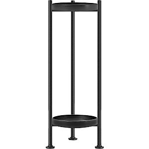 Lilybud--lily Plant Stand Indoor Outdoor, 2 Tier Heavy Duty Plant Stand, 30'' Tall Plant Stand Outdoor, Metal Plant Stands for Indoor Plants, Balcony, Living Room