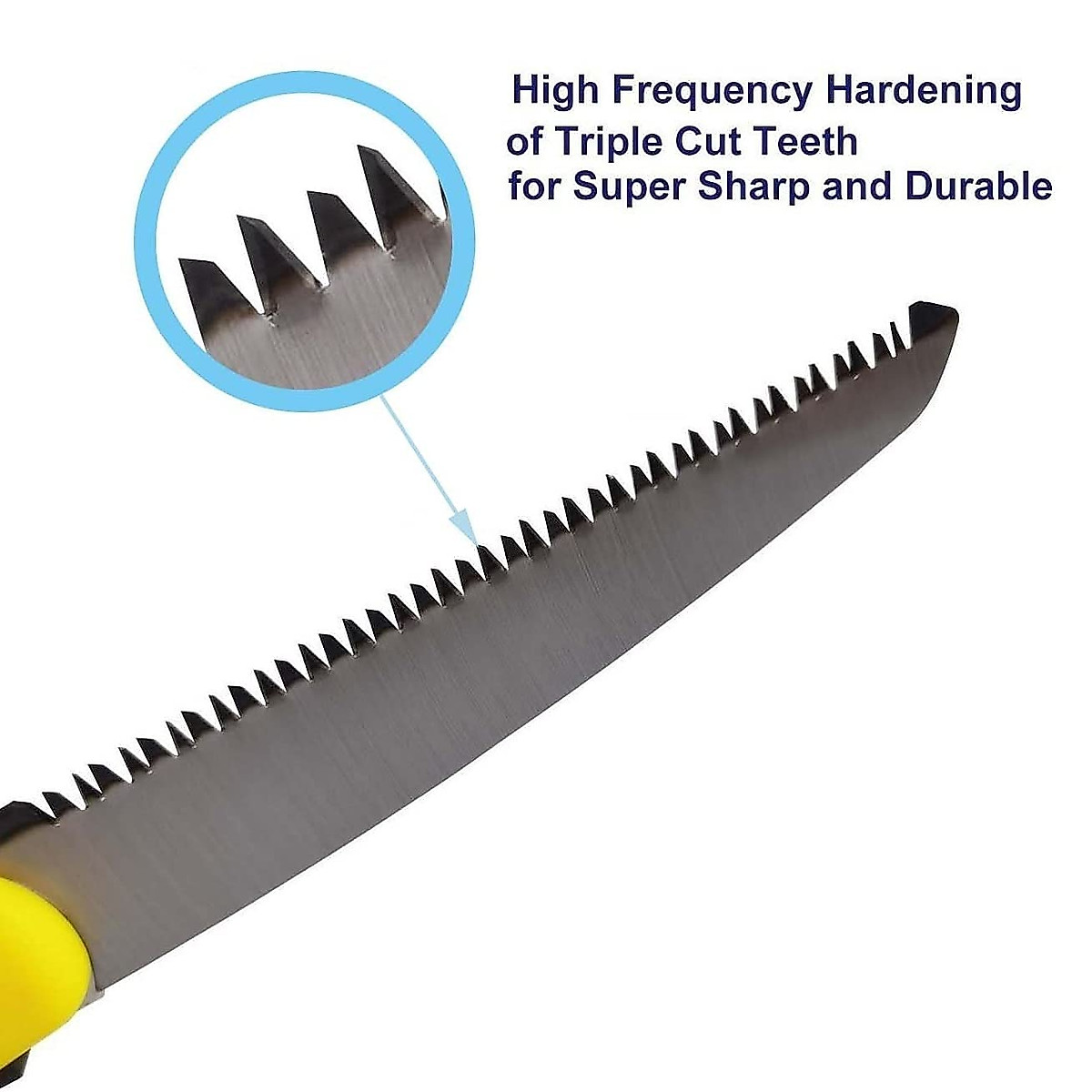 NIUTRIP Portable Safety Folding Saw, Camping Saw with 7"/180mm 3 Cutting Edge Blade,Pruning Saw, Hand Saw with Safety Lock for Backpacking, Wood Trimming, Garden Tree Branch Trimmer, Bushcraft,1 Pack