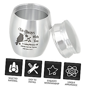 3pcs Parrot Cremation Tank Cremation Tank for Pet Funeral Cinerary Casket Memorial Cremation Tank Parrot Ashes Urn Cinerary Casket for Pet Cat Cremation Tank Parrot Cinerary Casket