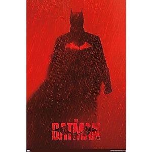 Trends International DC Comics Movie The Batman - Batman Teaser One Sheet Wall Poster, 14.725" x 22.375", Premium Unframed Version