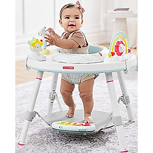 Skip Hop Baby Activity Center: Interactive Play Center with 3-Stage Grow-with-Me Functionality, 4mo+, Silver Lining Cloud