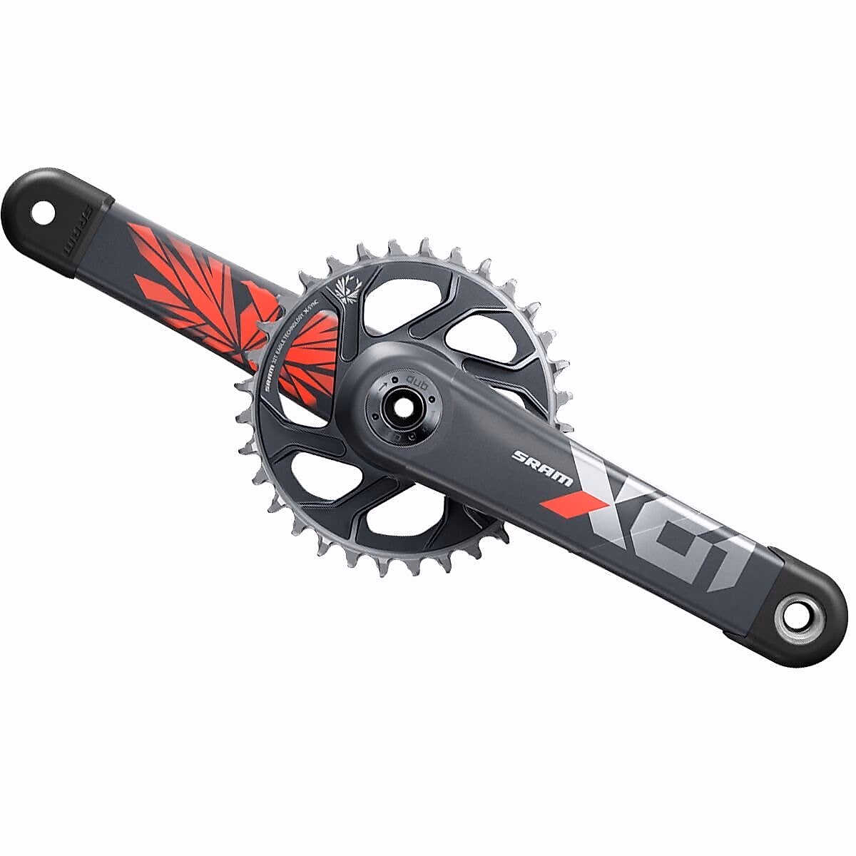 SRAM, X01 Eagle DUB C3, Crankset, Speed: 11/12, Spindle: 28.99mm, BCD: Direct Mount, 32, DUB, 170mm, Red, SuperBoost+
