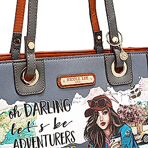 Nicole Lee Journey of Stephanie 3 Piece Set (Shopper Bag, Mini Satchel, Pouch)