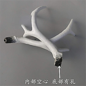 Handmade 20CM White Simulation Plastic Deer Antlers DIY Cosplay Animals Horn Headband Deer Home Decor (White)