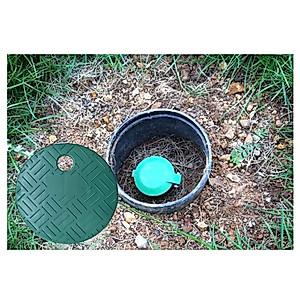 4 Pcs Valve Box Cover Lid ID 5.5" OD 6" Round Sprinkler System Irrigation Sprinkler Valve Box Cover