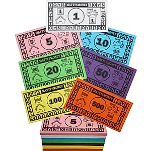 Matty's Money 420 Piece Replacement Play Money Set (60 Pieces Each of $1's, $5's, $10's, $20's, $50's, $100's & $500's) $41,160 in Game Money