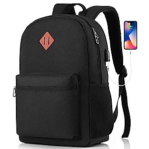 YAMTION 17inch Backpack for School Business Travel,Computer Bookbag Schoolbag for Work Office College High School Teen Men Boy Women Girl