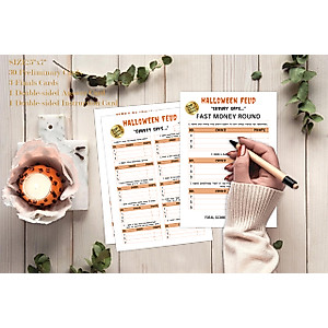 Halloween Friendly Feud Game - The Hilarious Party Game of Guessing Top Answers,Feud Game for Adults,Halloween Party Game,Classroom Game,Family Game Night,Team Ice Breaker Game-1