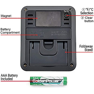 ThermoPro TP50 2 Pieces Digital Hygrometer Indoor Thermometer Room Thermometer and Humidity Gauge with Temperature Humidity Monitor
