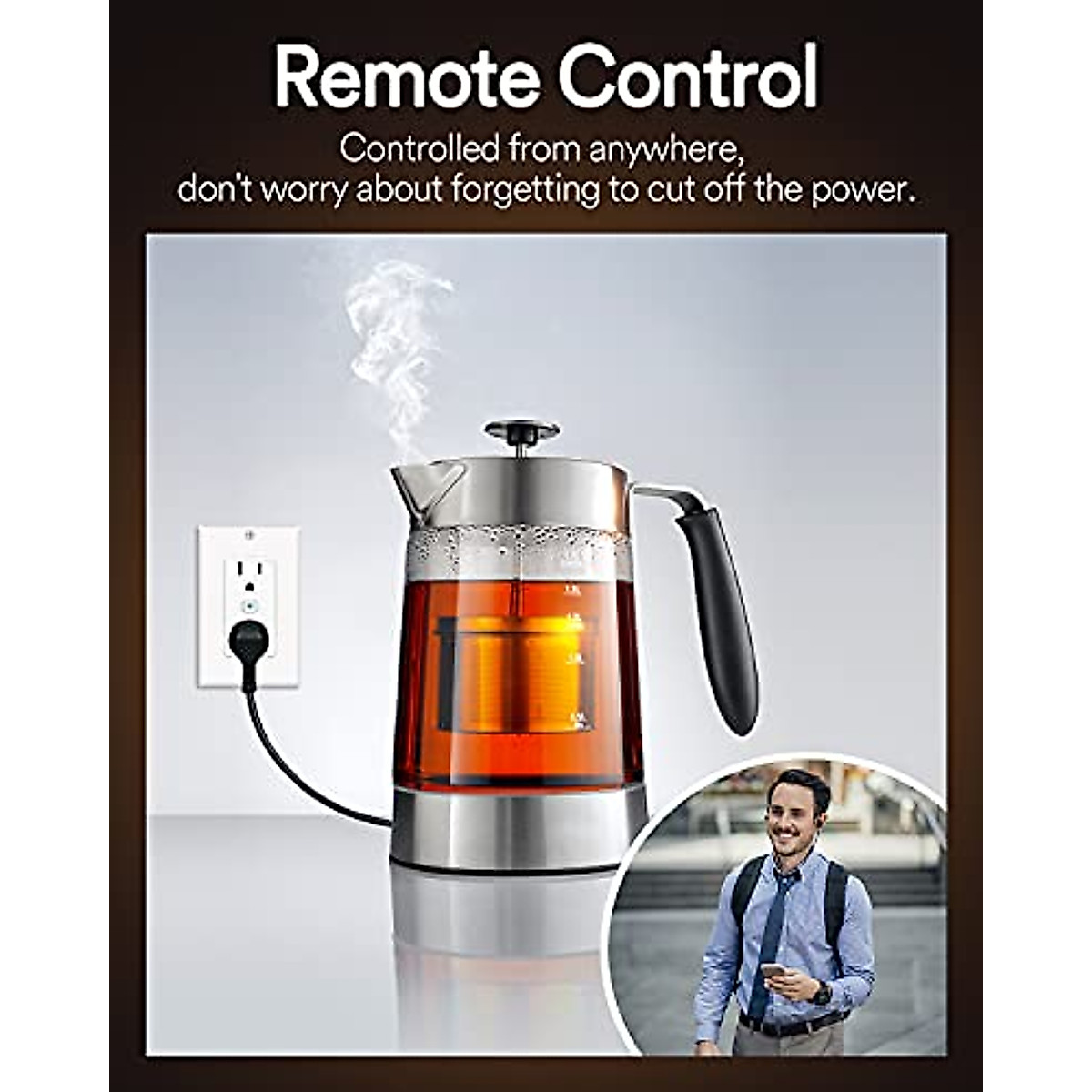 Smart Outlet in-Wall - Smart Electrical Outlet That Work with Alexa, Google Home, 15 Amp, No Hub Required, ETL & FCC Certified, 2.4G WiFi Only (4 Pack)