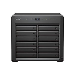 Synology DiskStation DS2422+ NAS Server with Ryzen 2.2GHz CPU, 32GB Memory, 48TB SSD Storage, 4 x 1GbE LAN Port, DSM Operating System