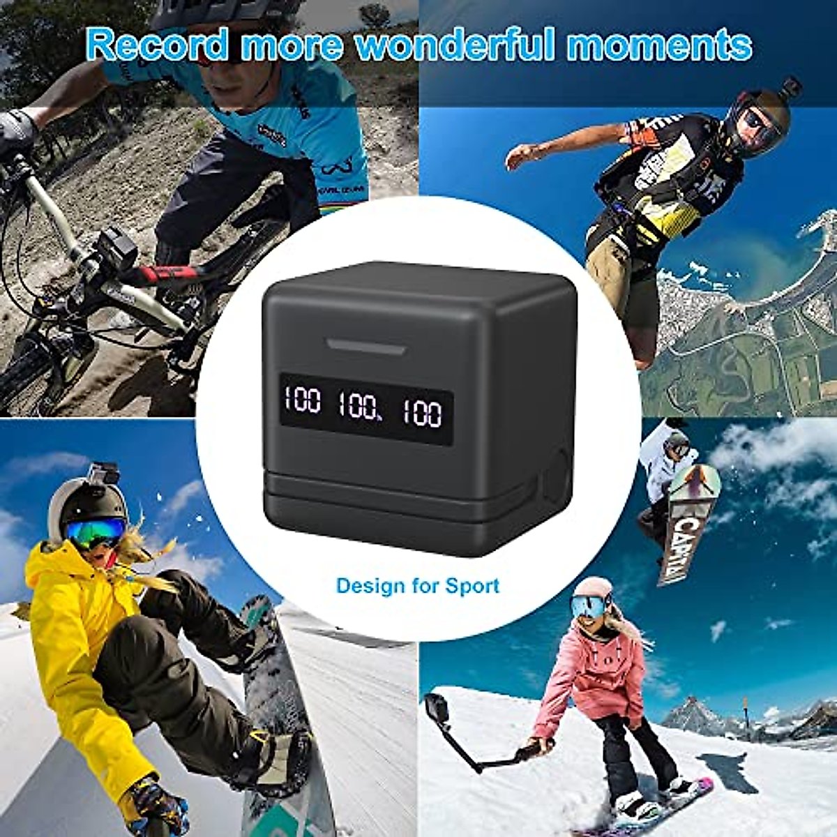 TOMSHEIR Hero 9/10/11 Battery 3-Pack 2000mAh and USB Storage Fast Charger Fully Compatible with Gopro Hero 9 Gopro Hero 10 Gopro Hero 11 Black Official with High Speed Micro SD Card Reader Function