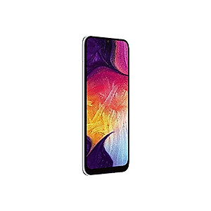 Samsung Galaxy A50 (64GB, 4GB RAM) 6.4" Display, 25MP, Triple Camera, Global 4G LTE GSM Factory Unlocked A505G (International Model w/ 64GB MicroSD Bundle) (White)