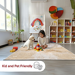 nuLOOM Cyn Contemporary Abstract Area Rug, 8' x 10', Gold