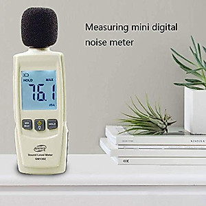 Sound Level Meter Decibels Detector 30-130dBA Digital o Sound Level Meter Noise Measurement Tool for Office Hospitals